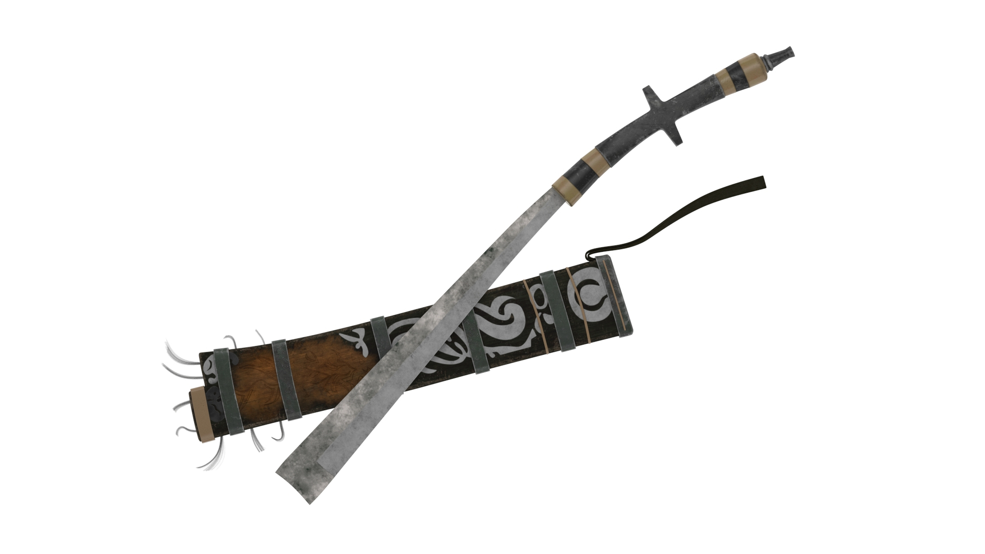 3D Pandat Sword - TurboSquid 1754678