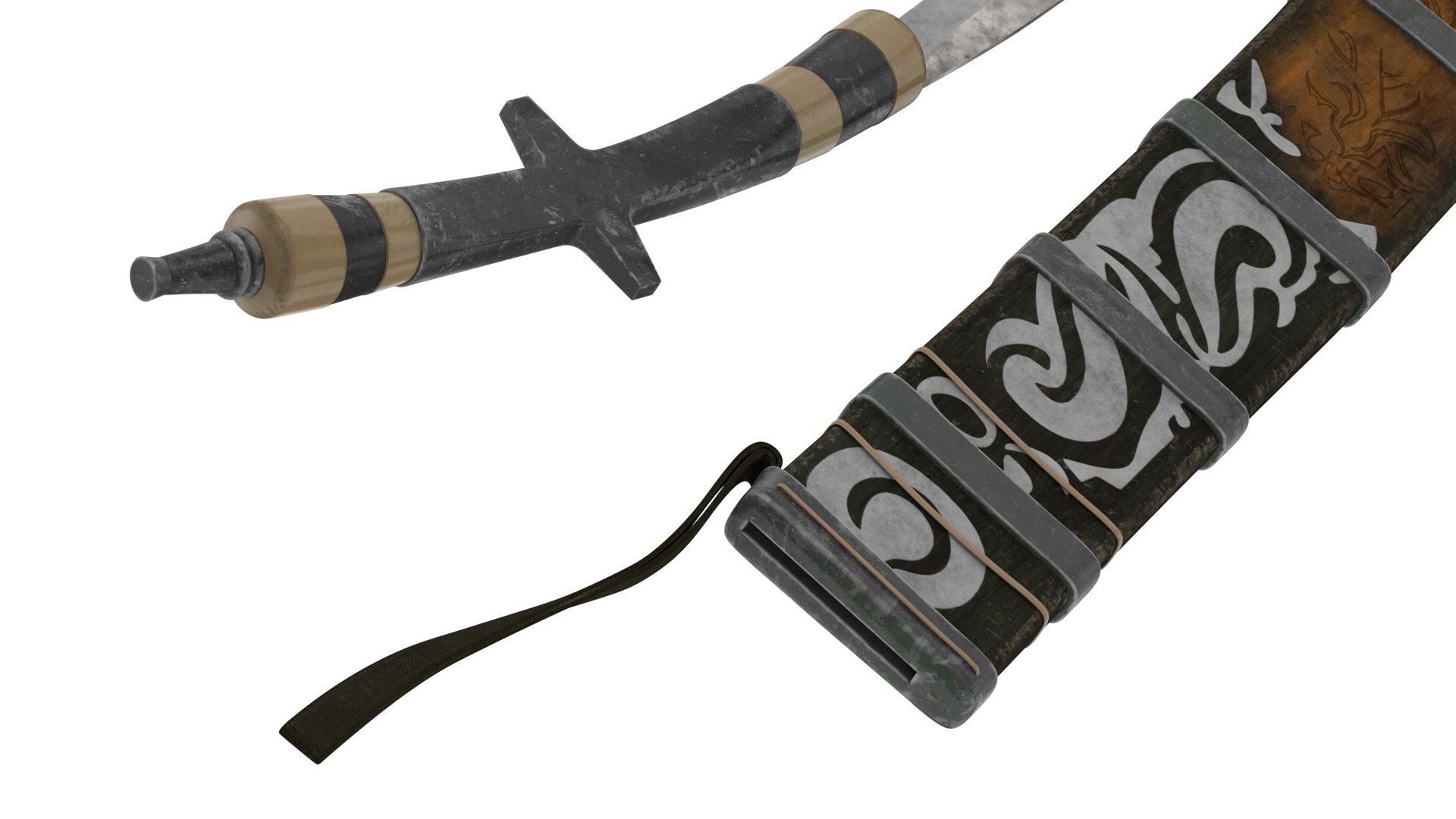 3D Pandat Sword - TurboSquid 1754678