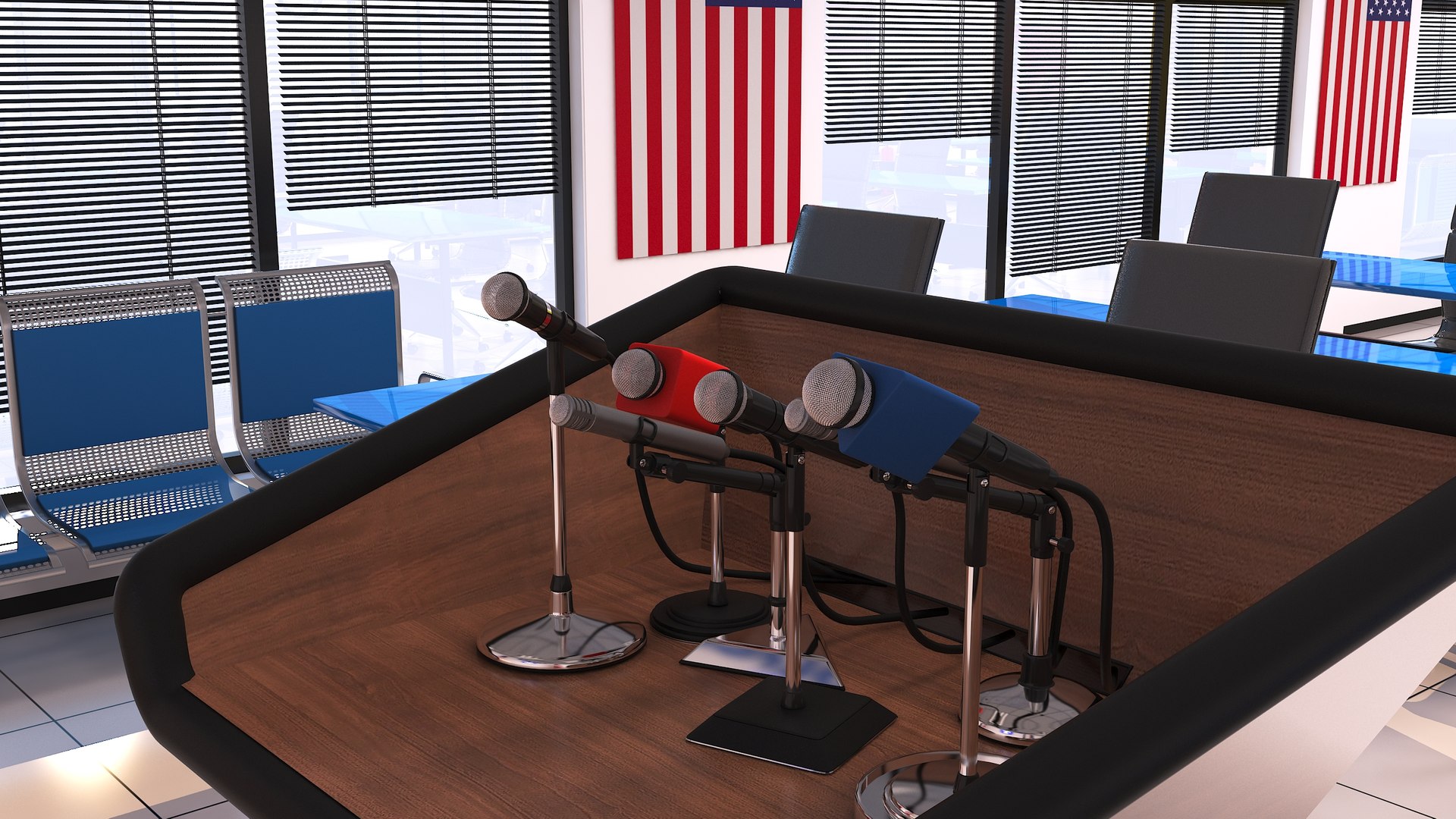 Police Conference Room 3D Model - TurboSquid 2063219