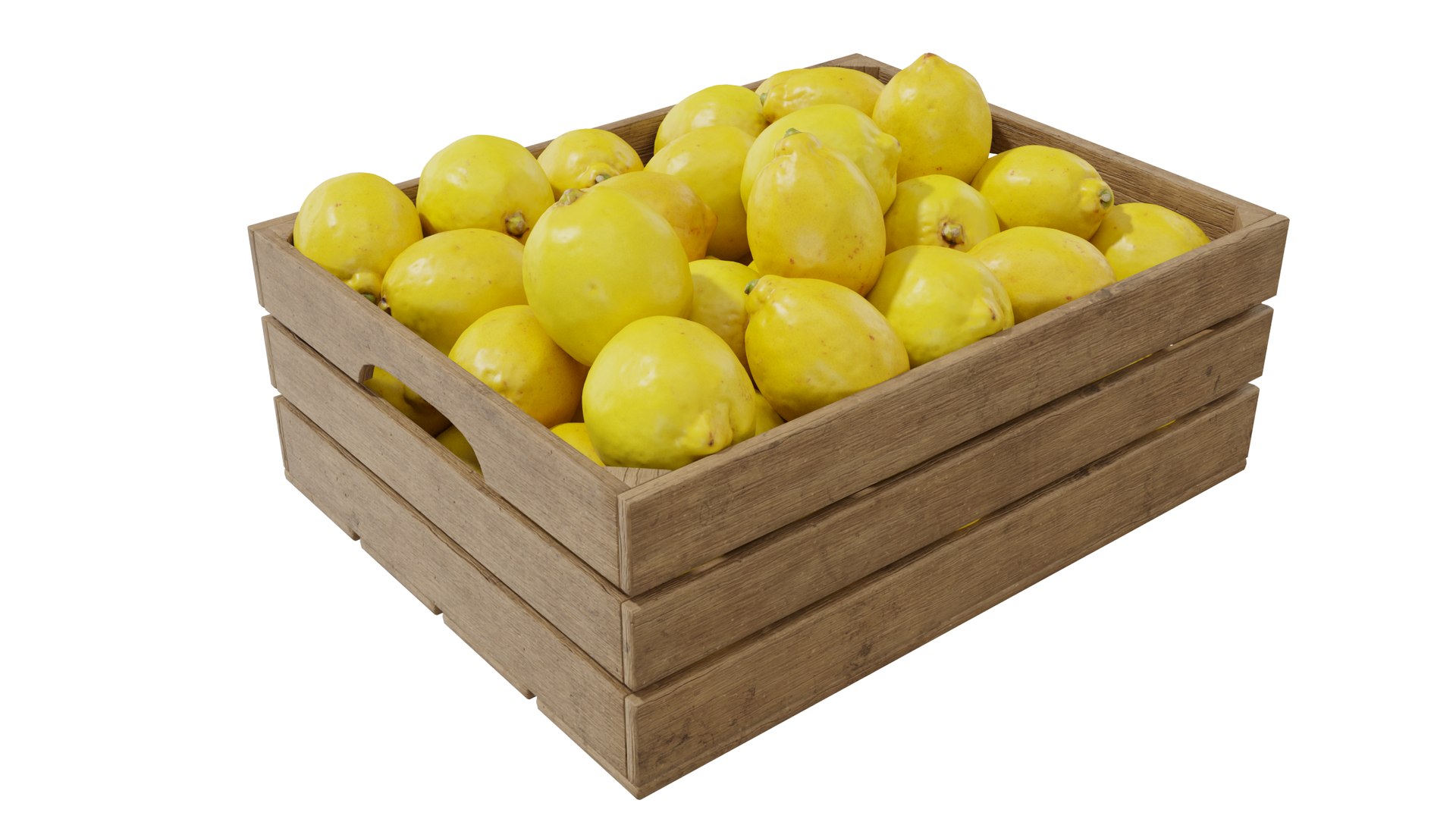 Yellow Lemon Egypt Crates 3D - TurboSquid 1967396