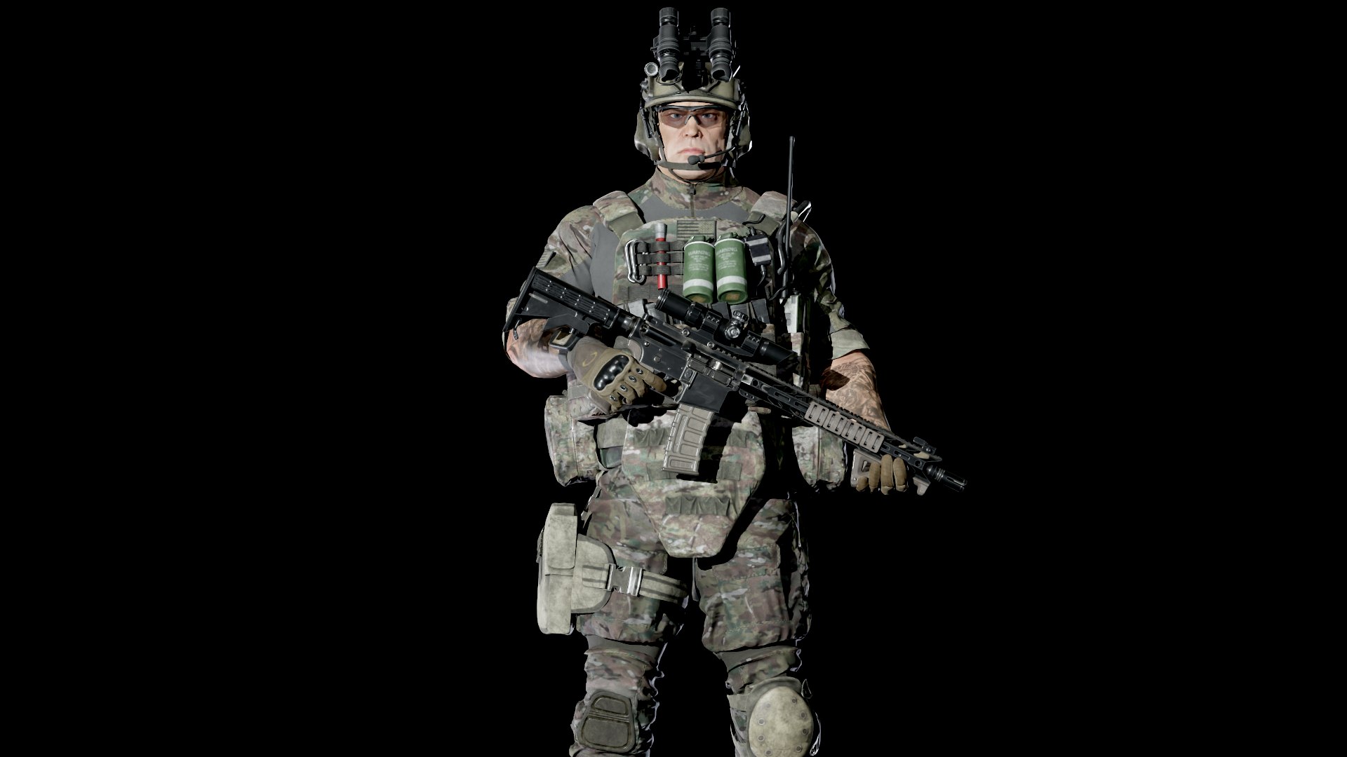 3D Model MODULAR SOLDIER PACK Low-poly 3D Model - TurboSquid 2098194