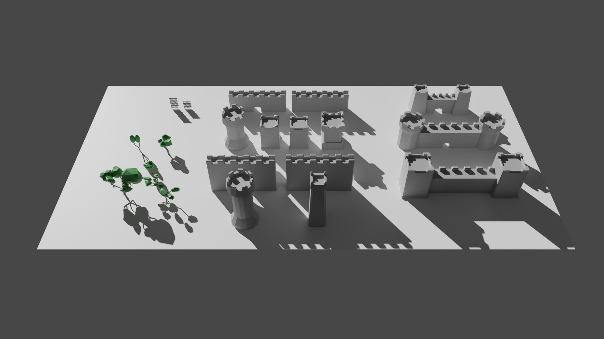 Free 3D Low Poly Modular Castle Asset For Free Model - TurboSquid 1798495