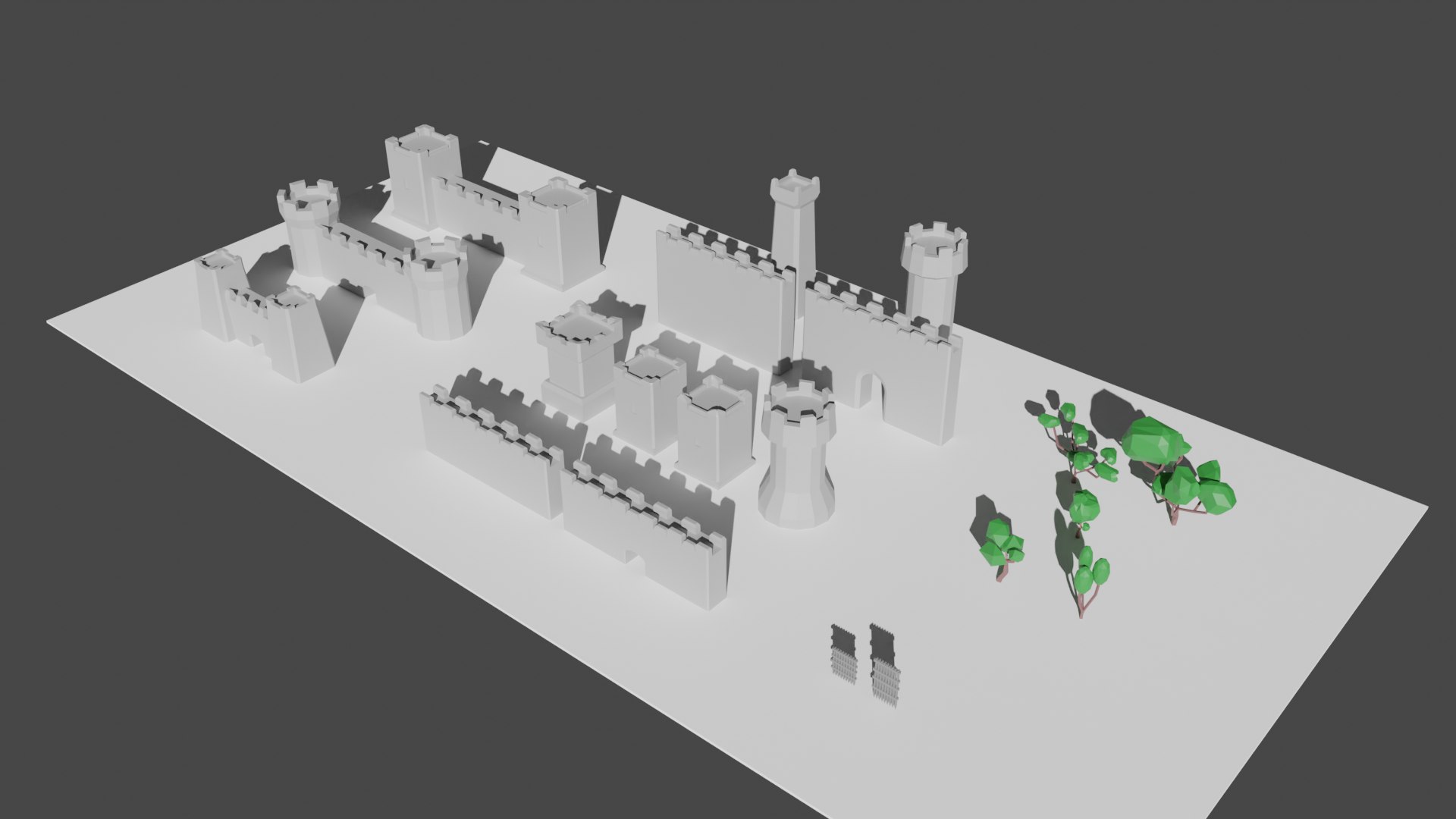 Free 3D Low Poly Modular Castle Asset For Free Model - TurboSquid 1798495