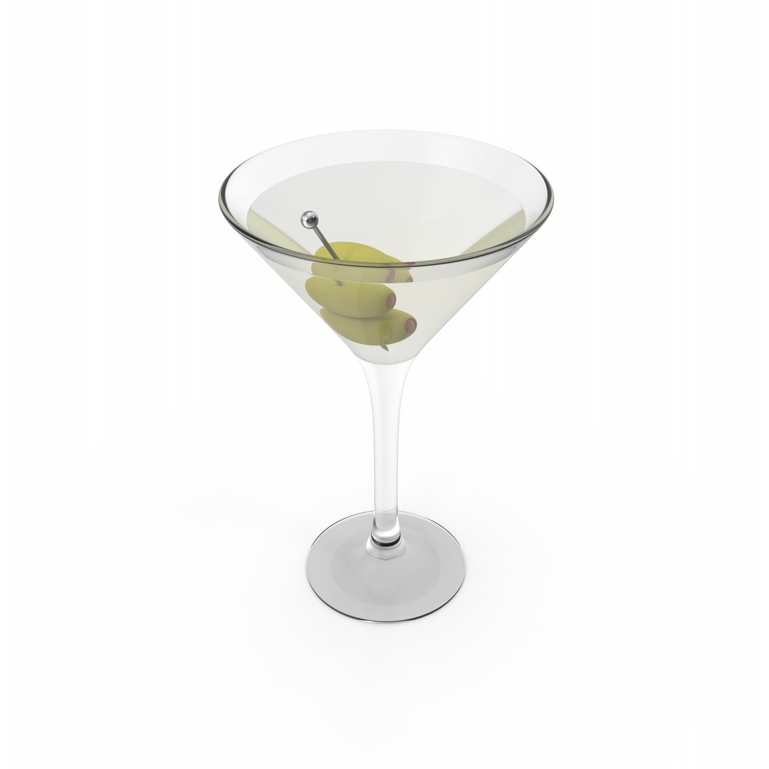 Cocktail Martini 3D Model - TurboSquid 1853555
