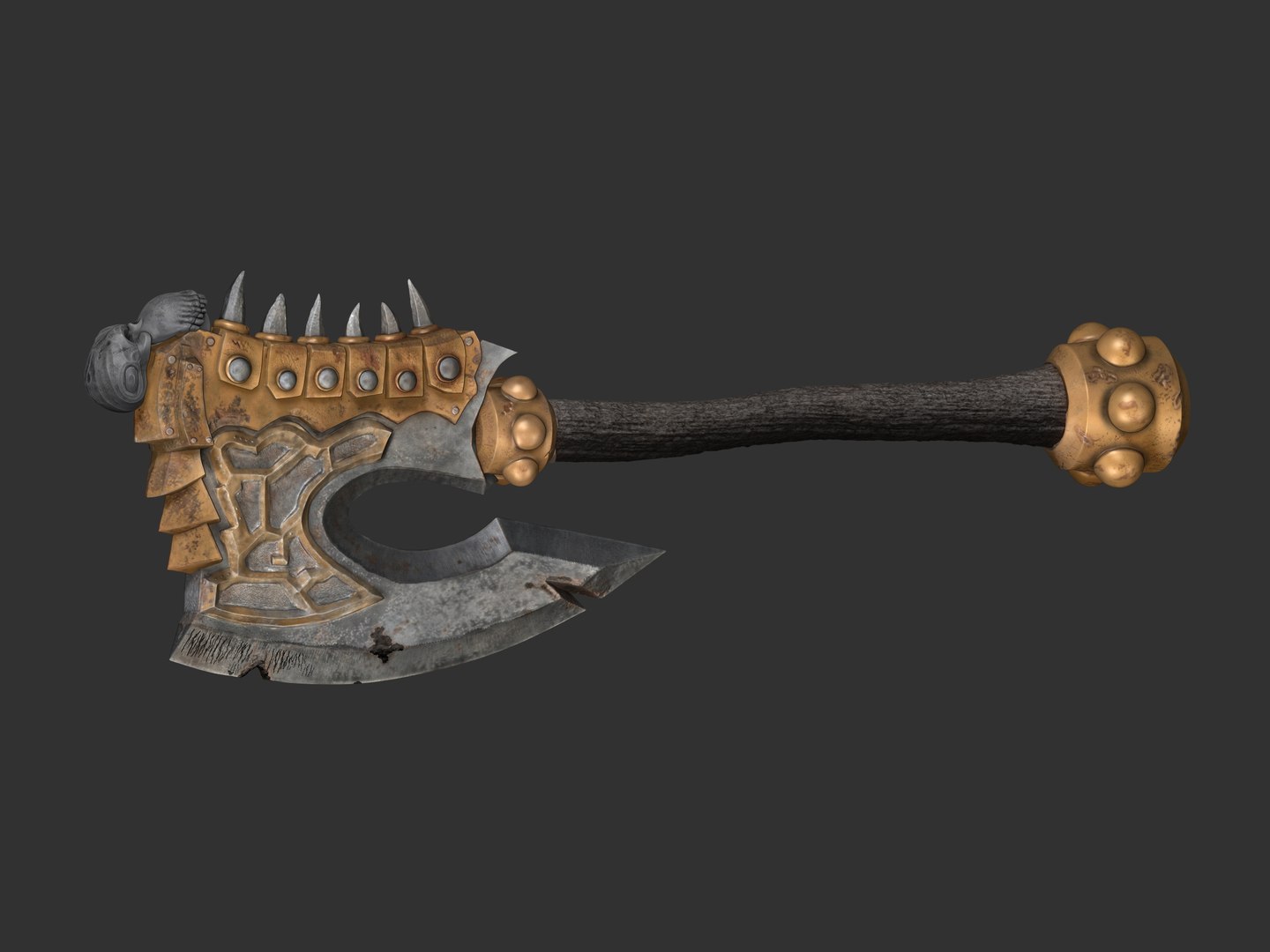 3D 3D Orc Character Axe Weapon Model - TurboSquid 1873165