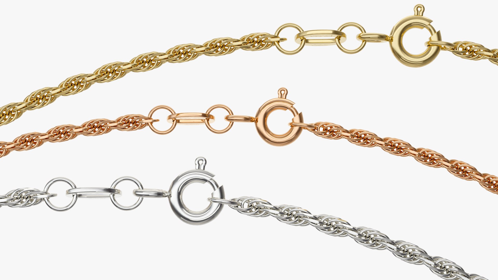 Chain Necklace NL012-0.3 3D Model - TurboSquid 1746597