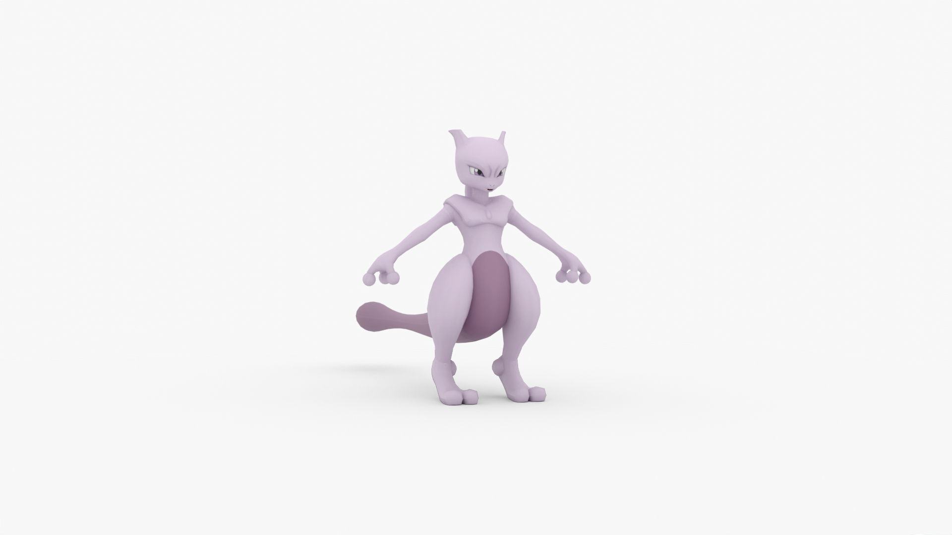 Mewtwo Pokemon 3D Model - TurboSquid 2362916