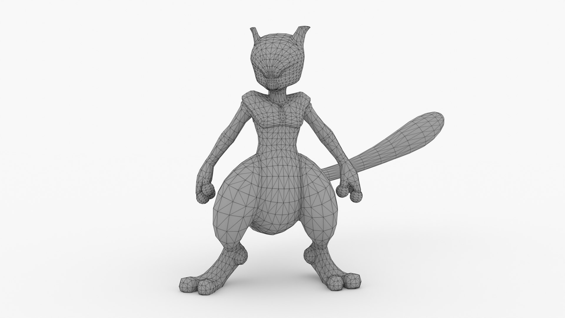 Mewtwo Pokemon 3D Model - TurboSquid 2362916