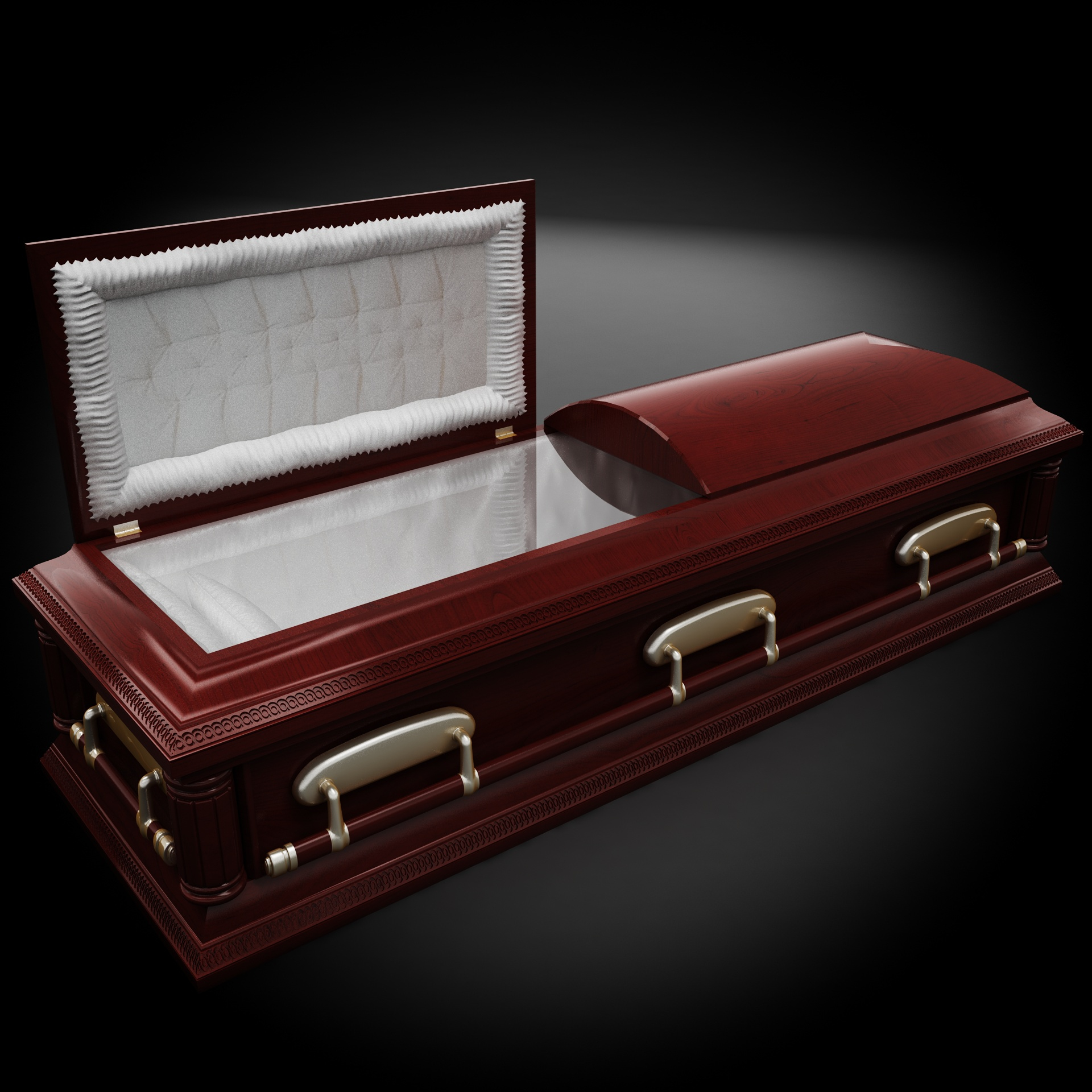 3d model of coffin casket