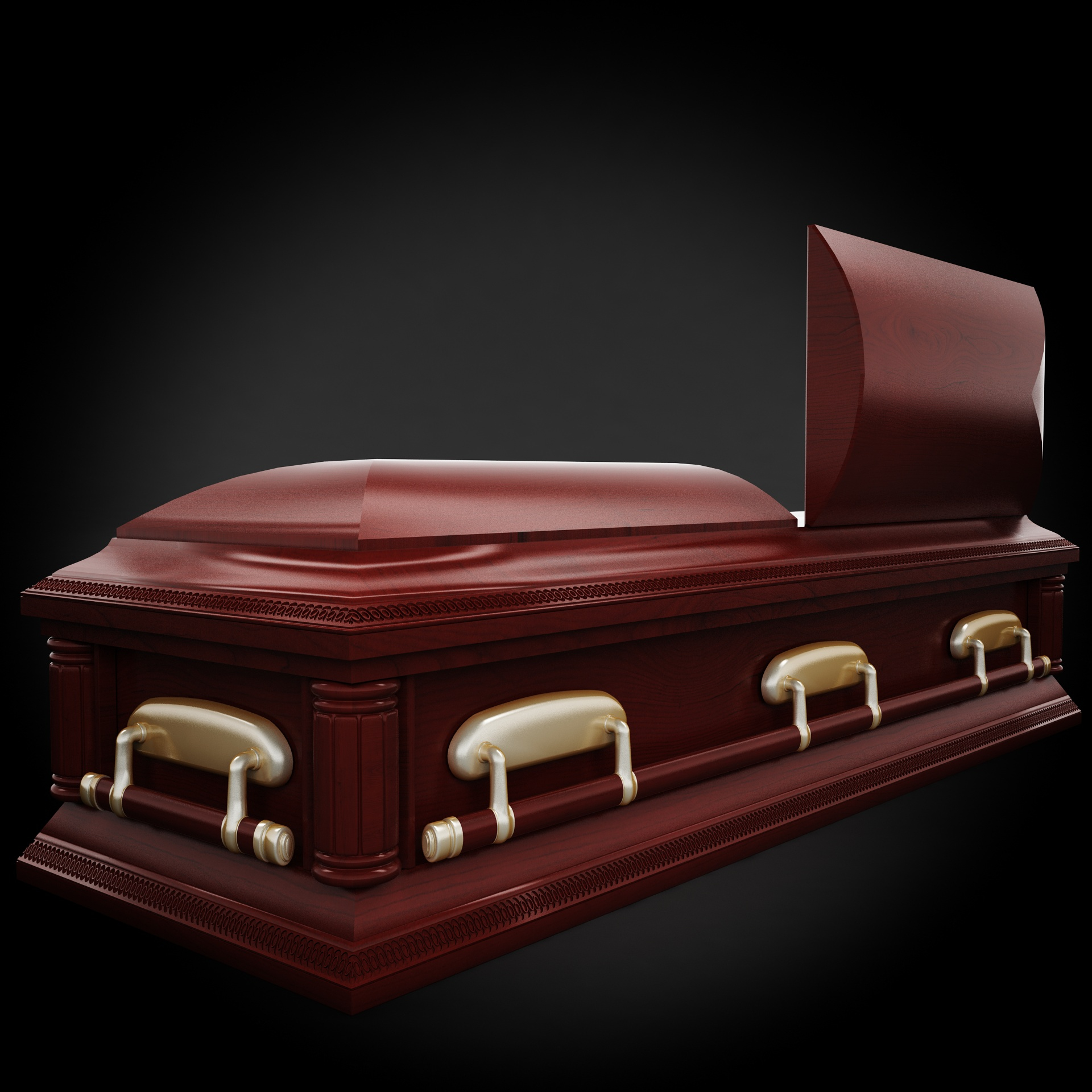 3d model of coffin casket