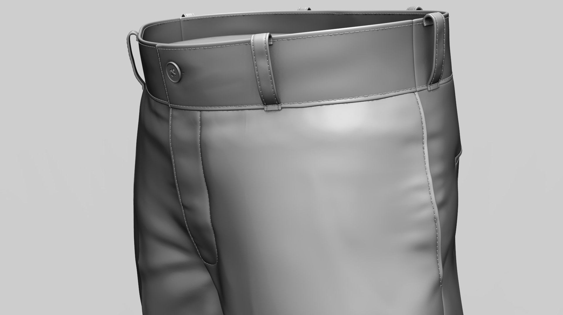 Zbrush Classic Pants 3D Model - TurboSquid 1469507
