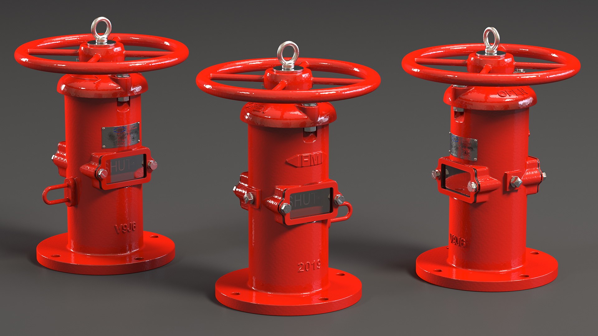 Fire Protection Indicator Posts 3D Model - TurboSquid 1988293