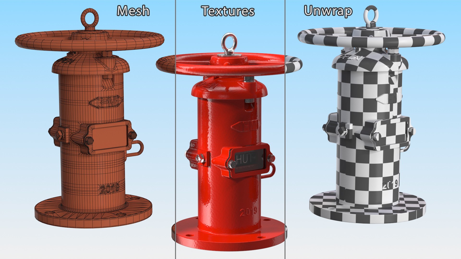 Fire Protection Indicator Posts 3D Model - TurboSquid 1988293
