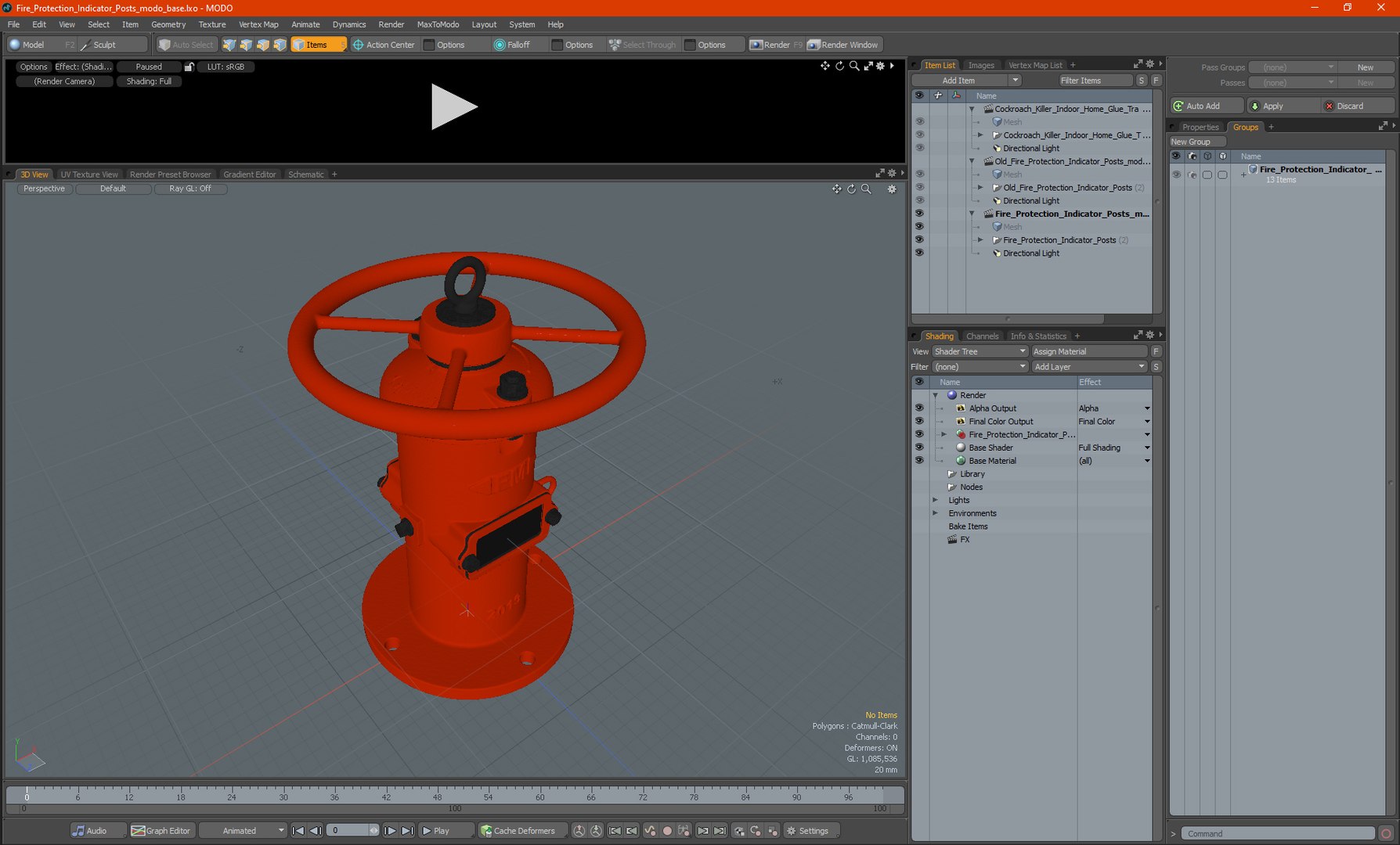 Fire Protection Indicator Posts 3D Model - TurboSquid 1988293