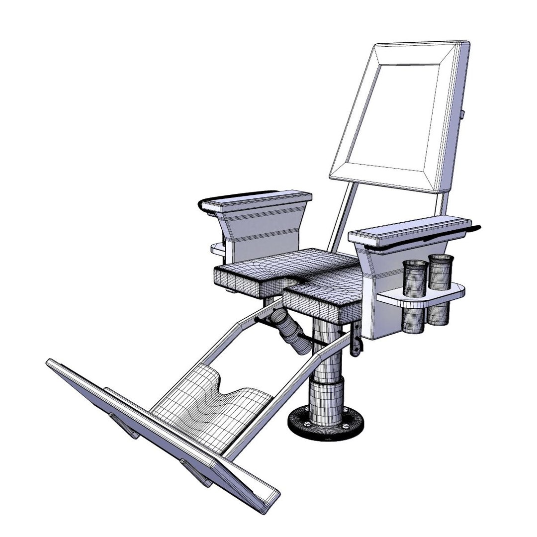 3d Obj Fish Fighting Chair