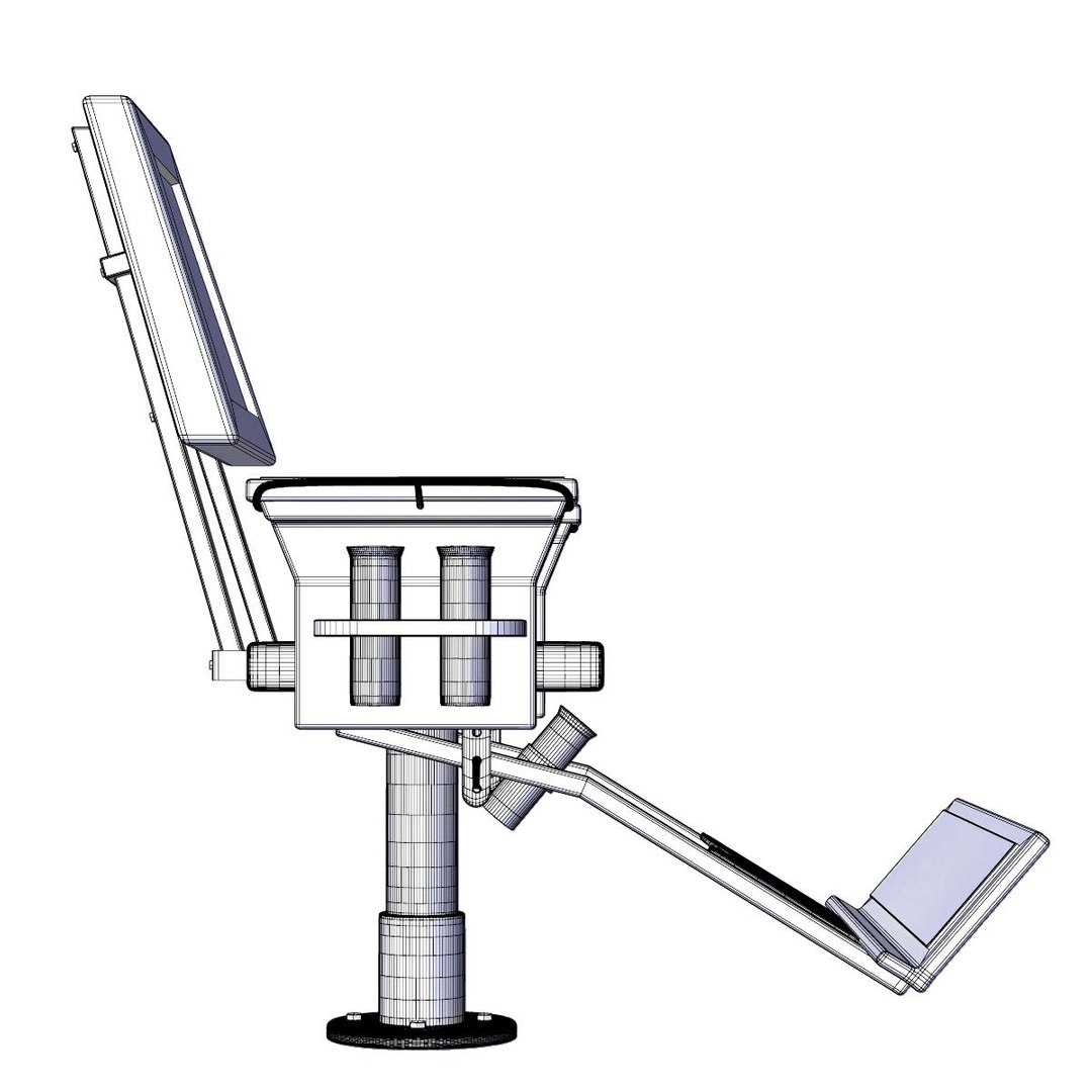 3d Obj Fish Fighting Chair