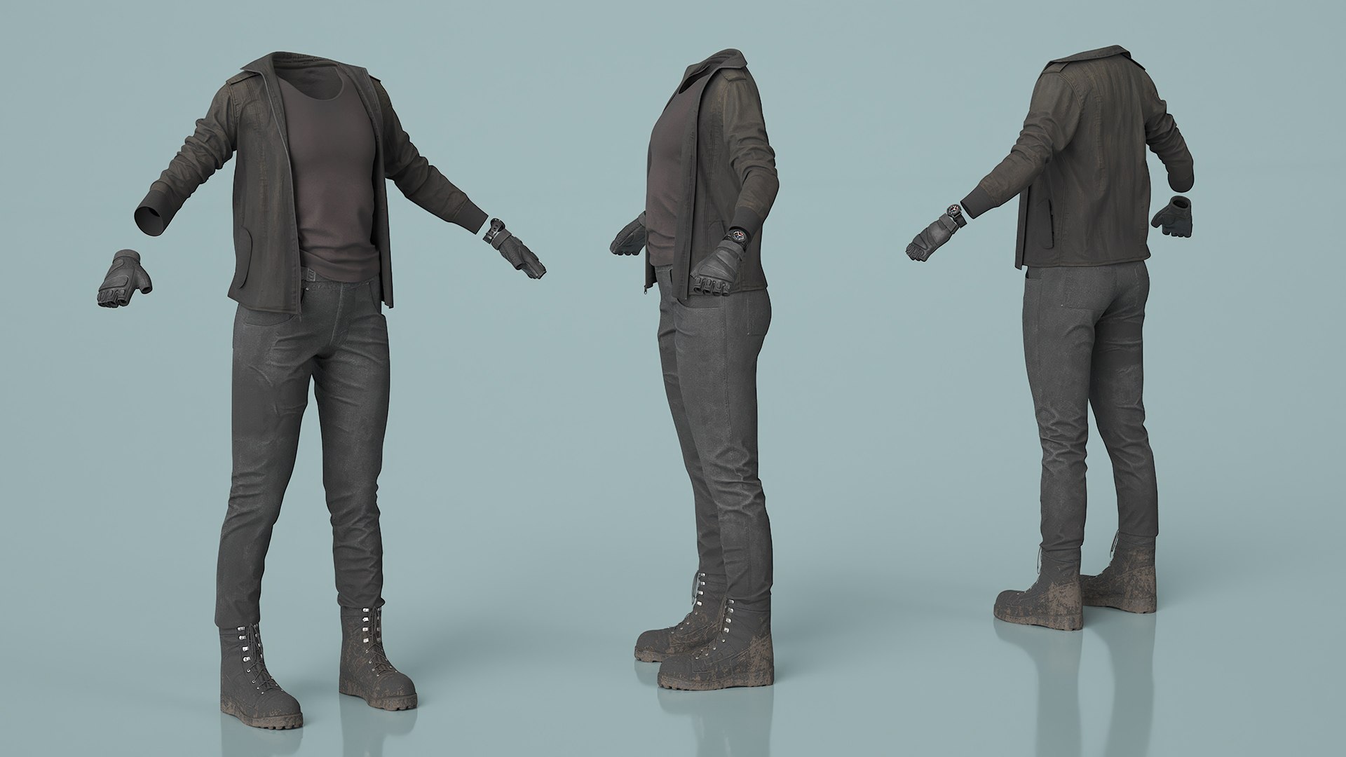 3D Female Shabby Clothes - TurboSquid 2326906