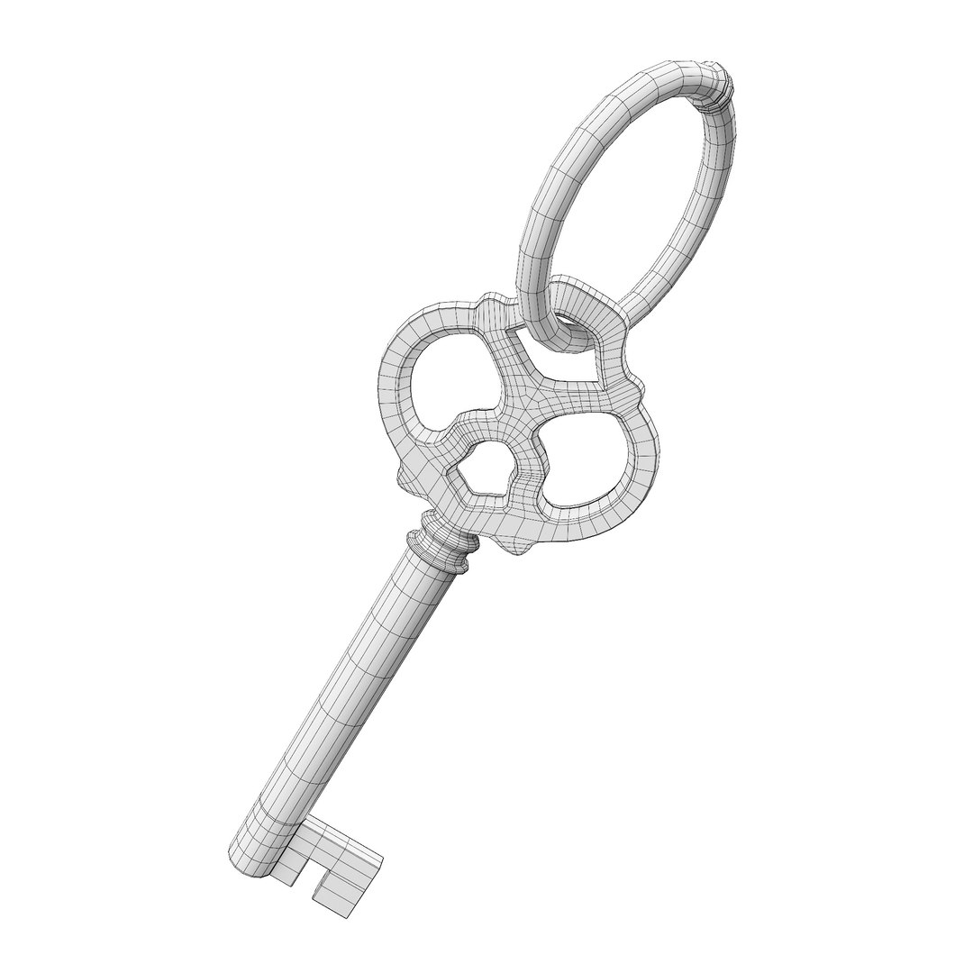 3D Old skeleton key 3d model - TurboSquid 1982403