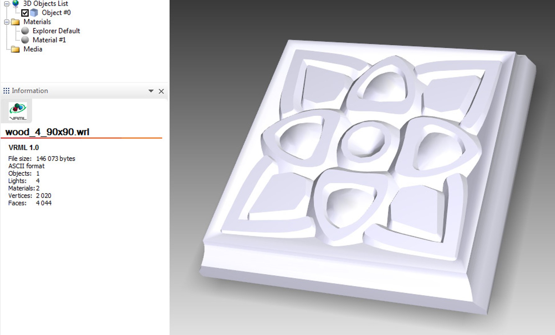 Wood Pattern Cnc Model - TurboSquid 1213712