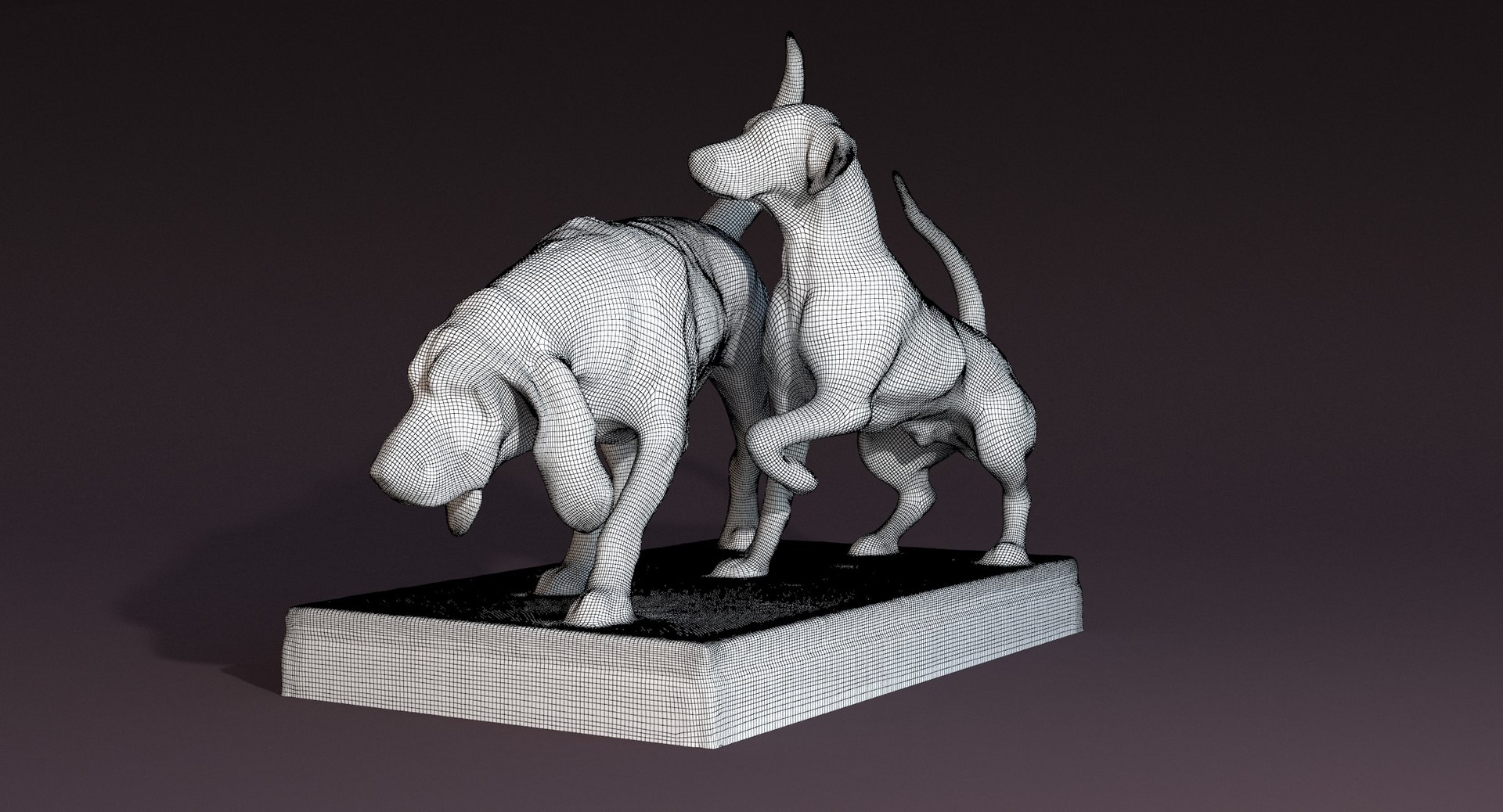 Statue Dogs Model - TurboSquid 1150064