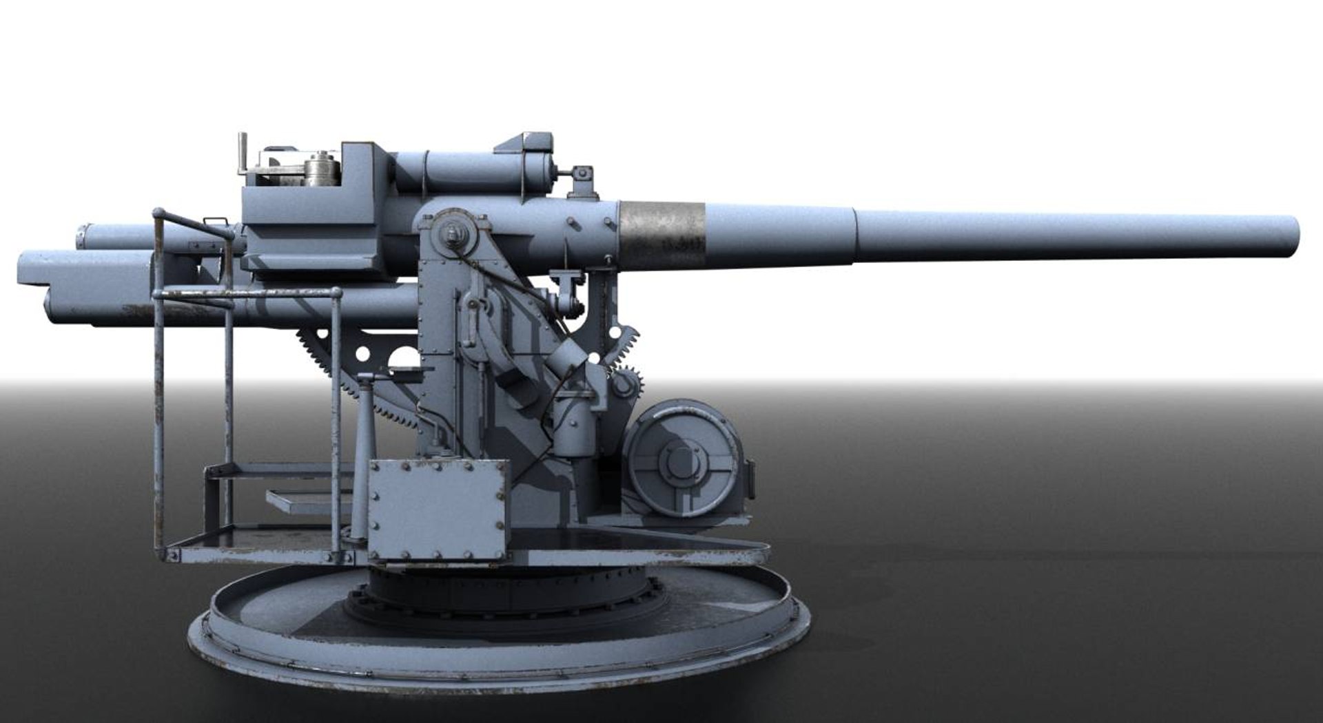 3D Model Qf Gun Viii Naval - TurboSquid 1430519