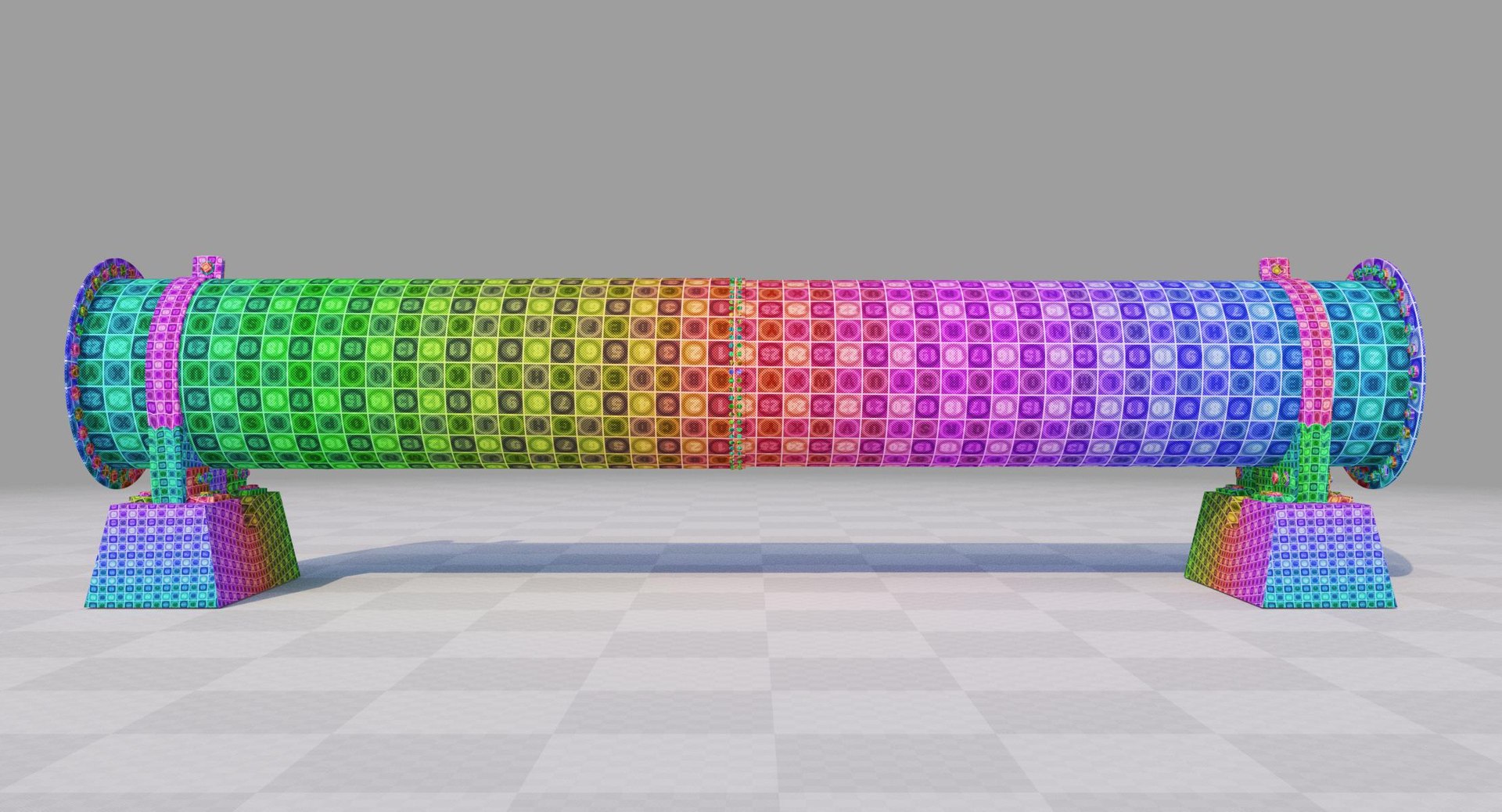 3D pipeline segment - TurboSquid 1266845