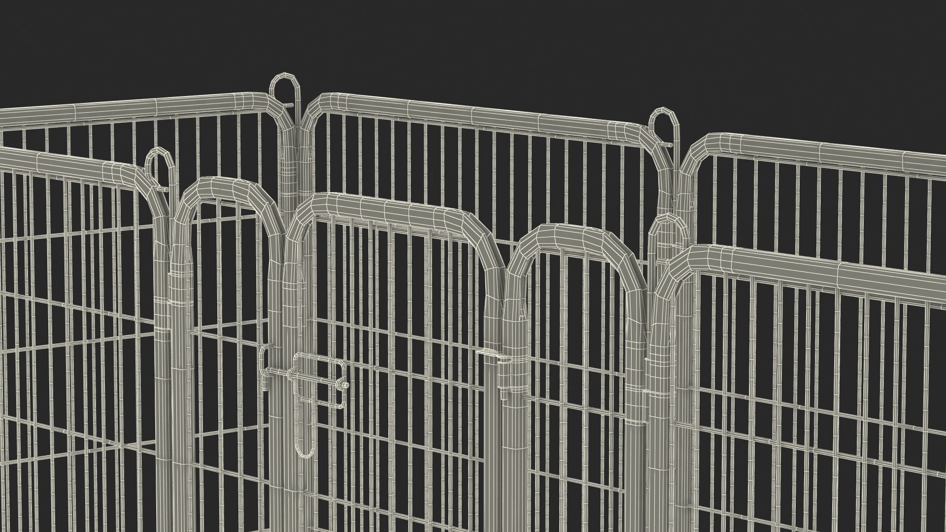 Small Rectangular Playpen For Dogs 3D - TurboSquid 2003829