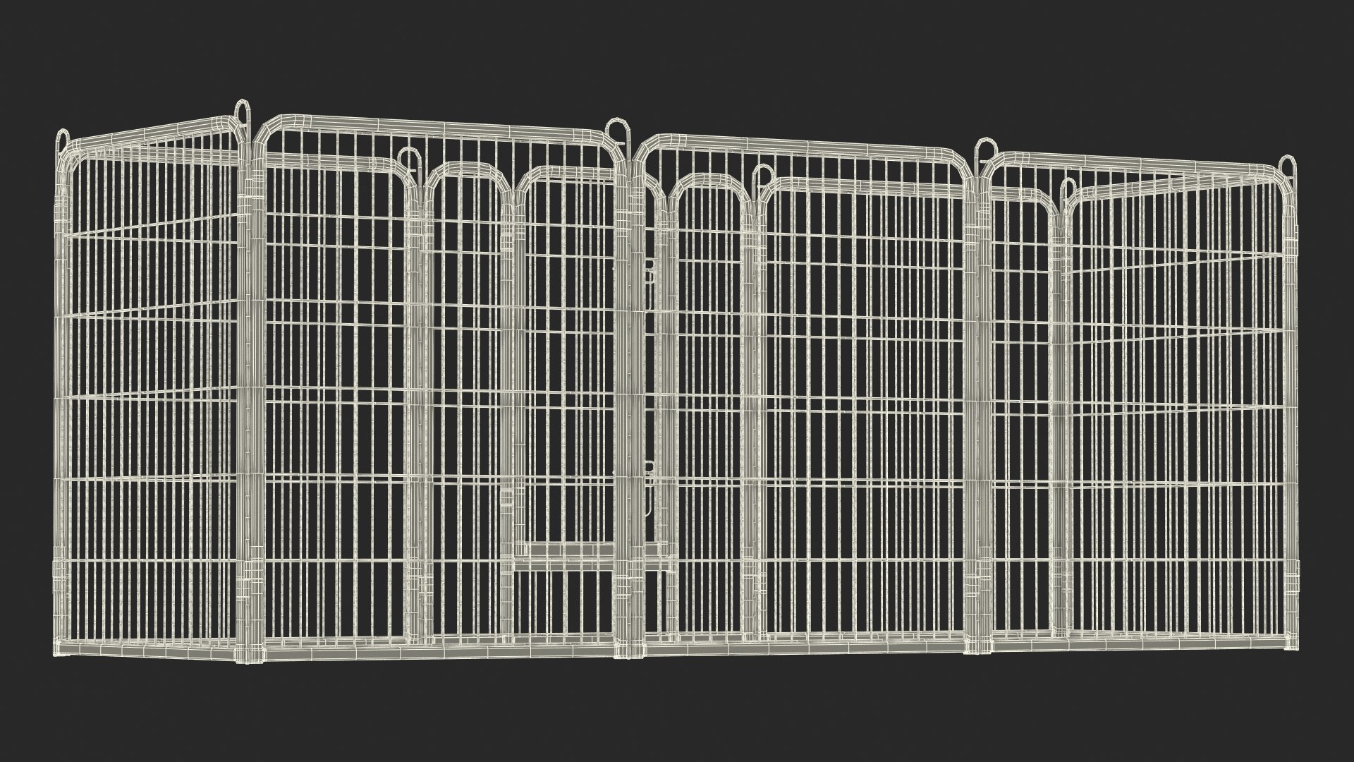 Small Rectangular Playpen For Dogs 3D - TurboSquid 2003829