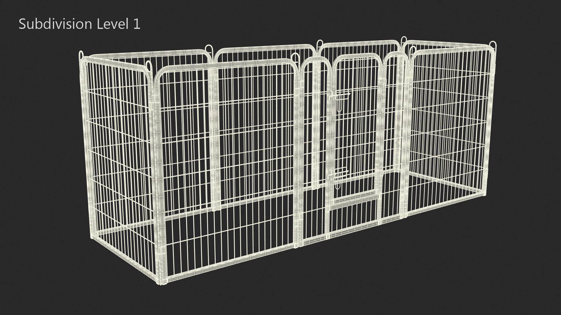 Small Rectangular Playpen For Dogs 3D - TurboSquid 2003829