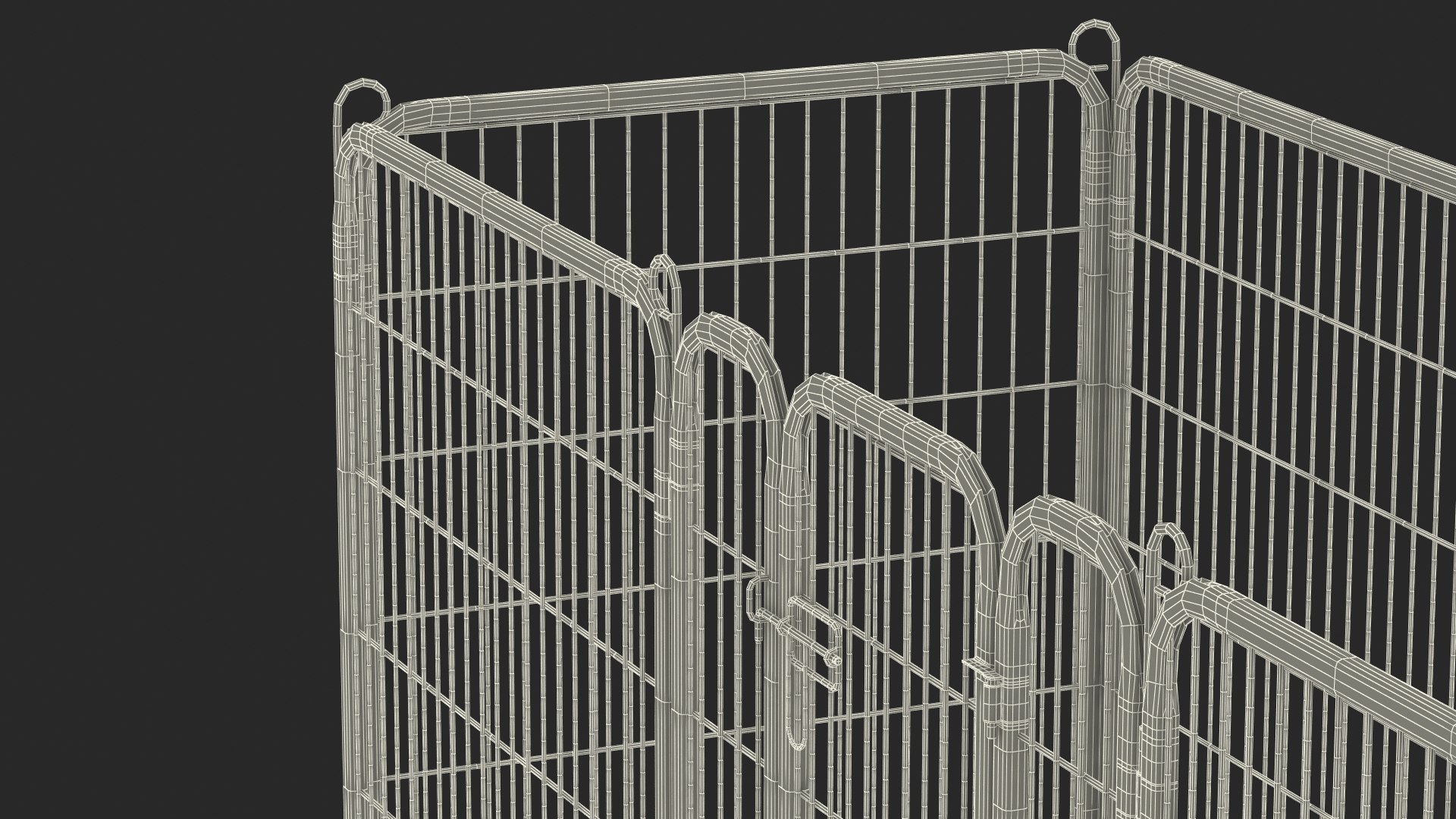 Small Rectangular Playpen For Dogs 3D - TurboSquid 2003829