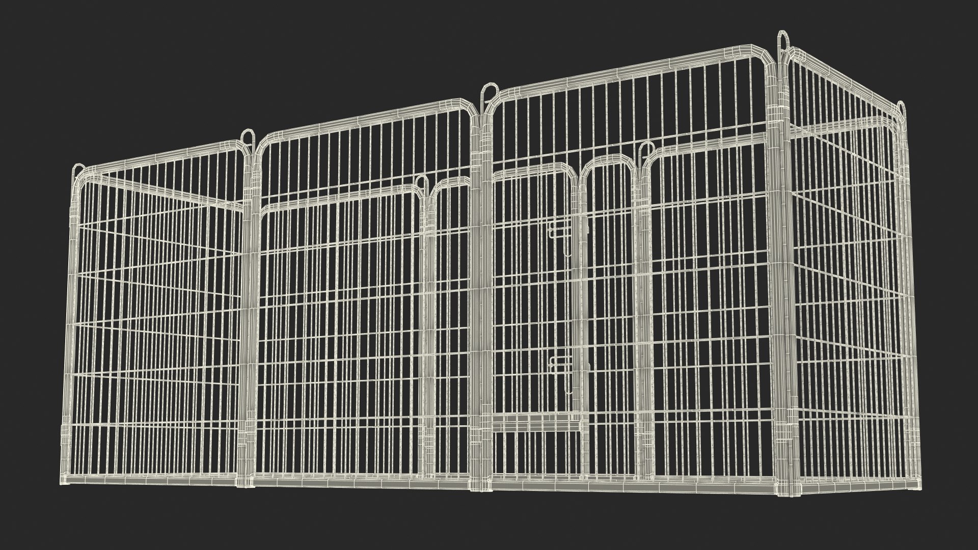 Small Rectangular Playpen For Dogs 3D - TurboSquid 2003829