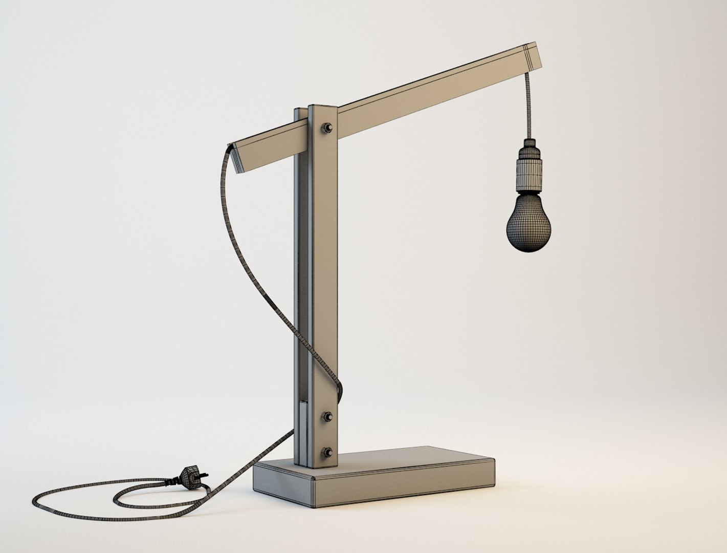 Max Wooden Desk Lamp