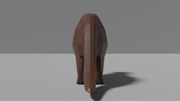 3D Low-poly Otter - TurboSquid 1814892