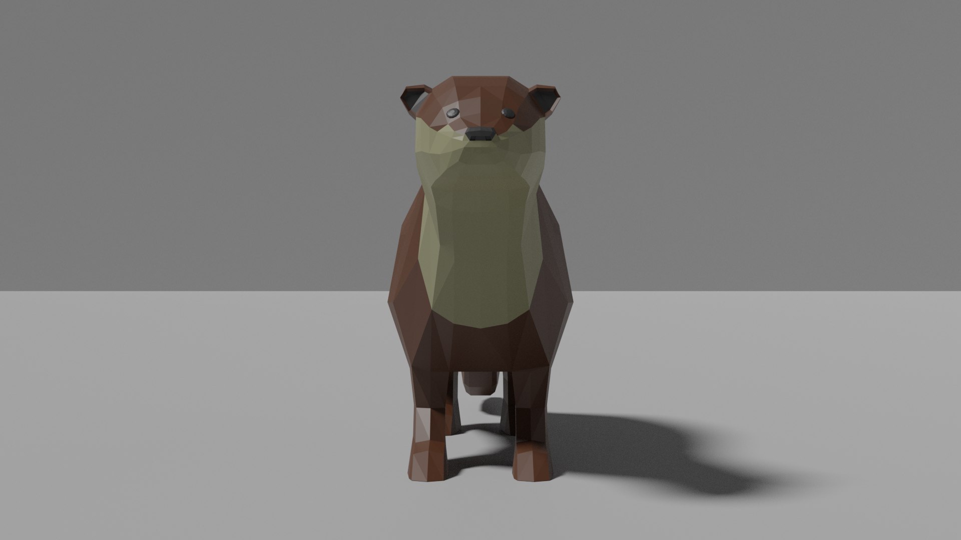 3D Low-poly Otter - TurboSquid 1814892