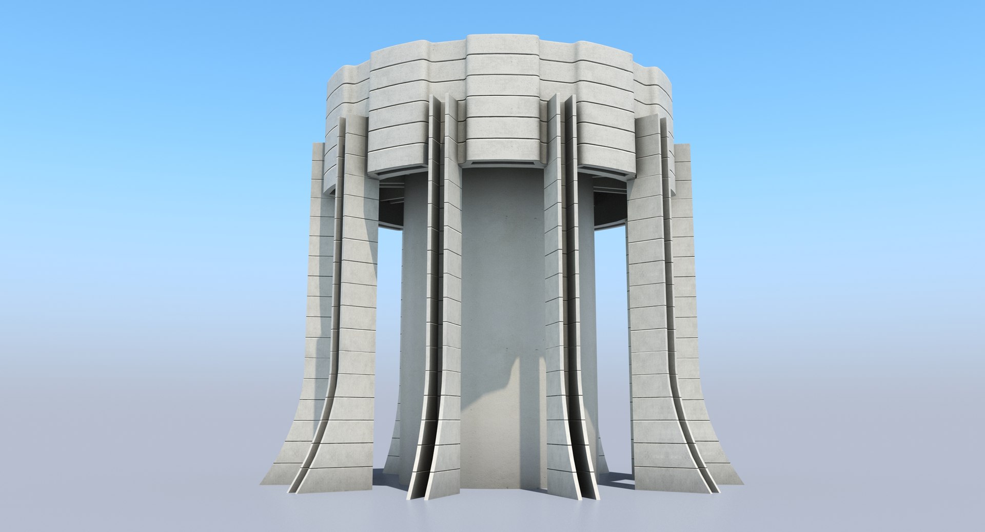 Water Tower 3D Model - TurboSquid 1181456
