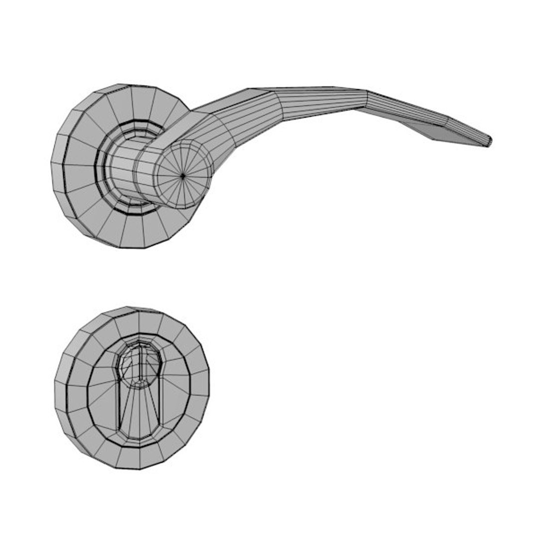 3d model handles locks