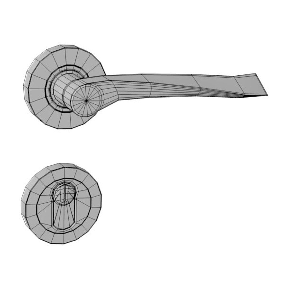 3d model handles locks