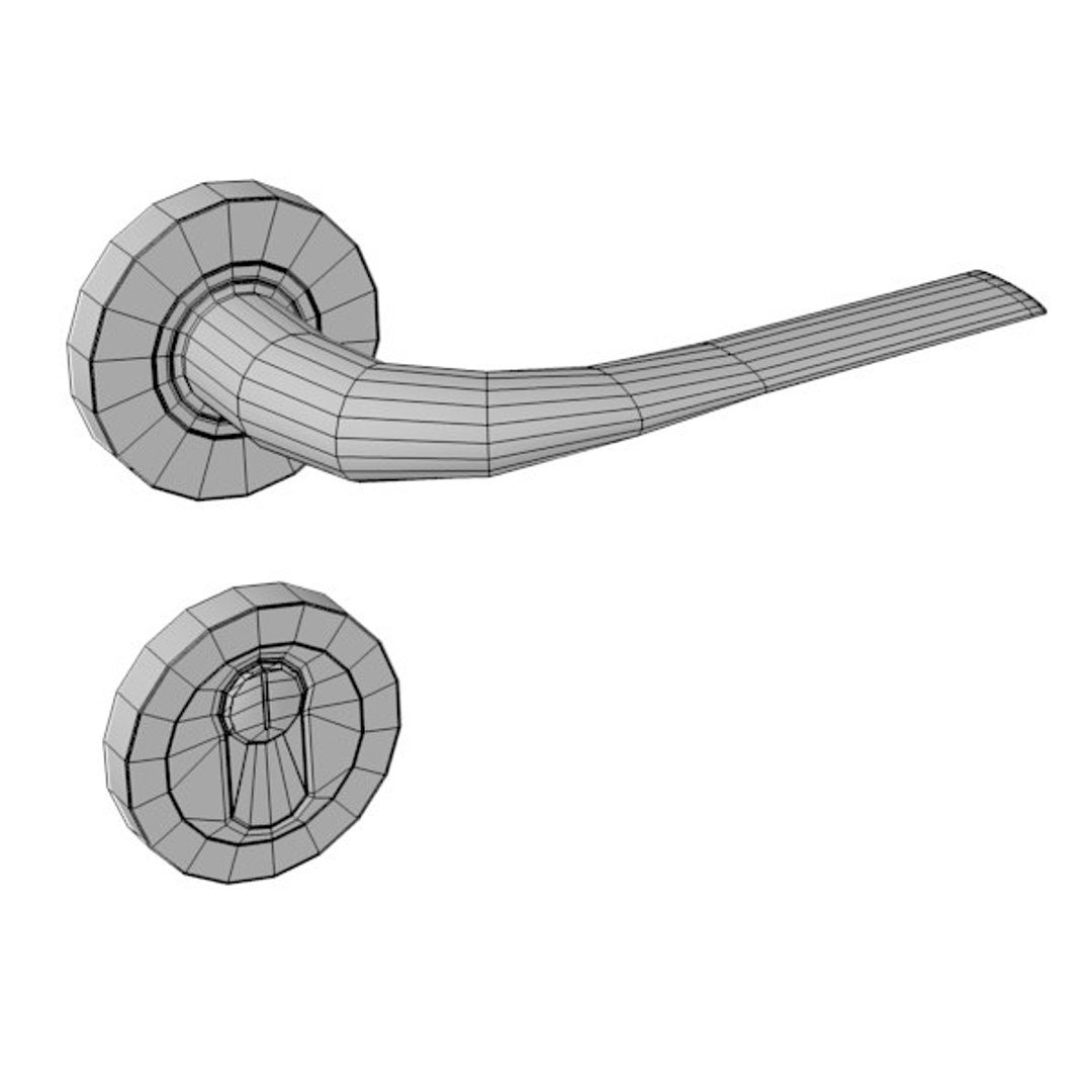 3d model handles locks