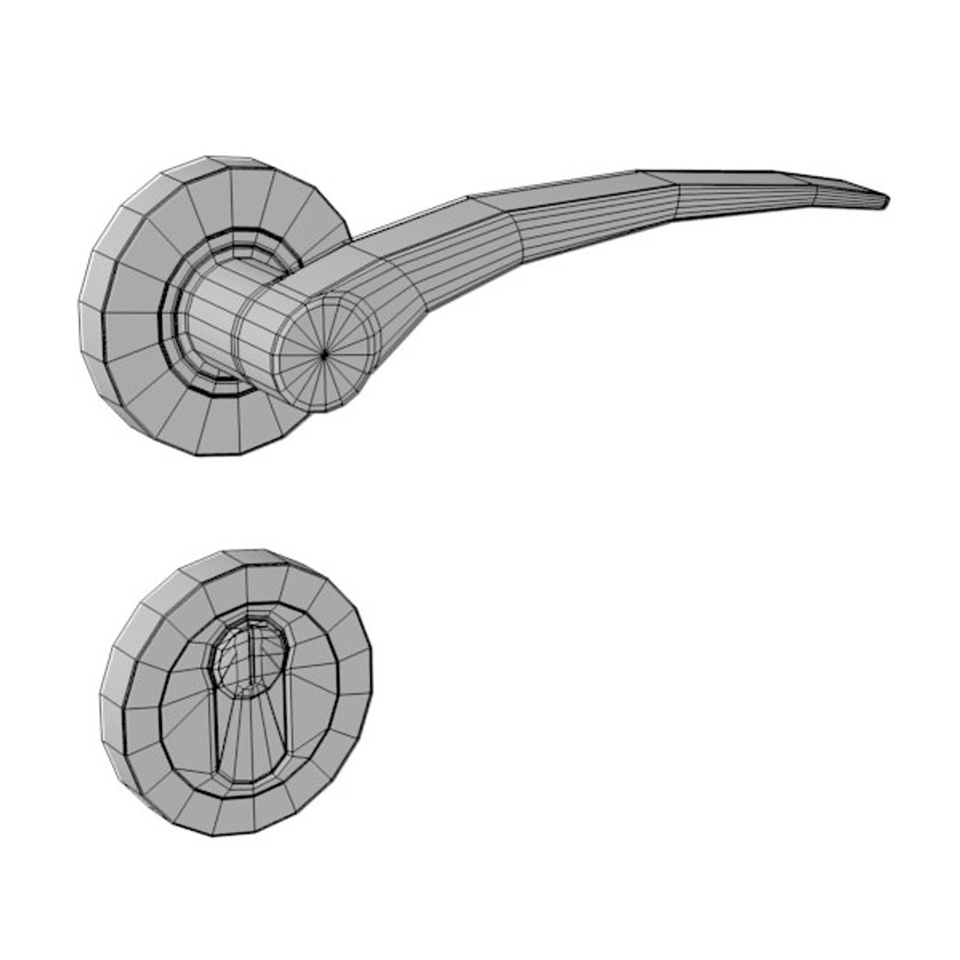 3d model handles locks