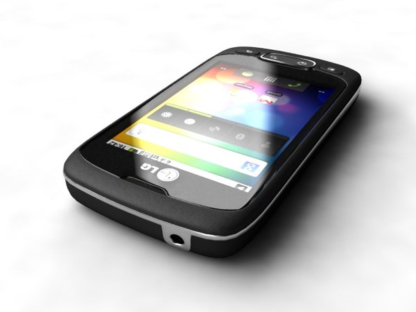 3d lg optimus p500 model