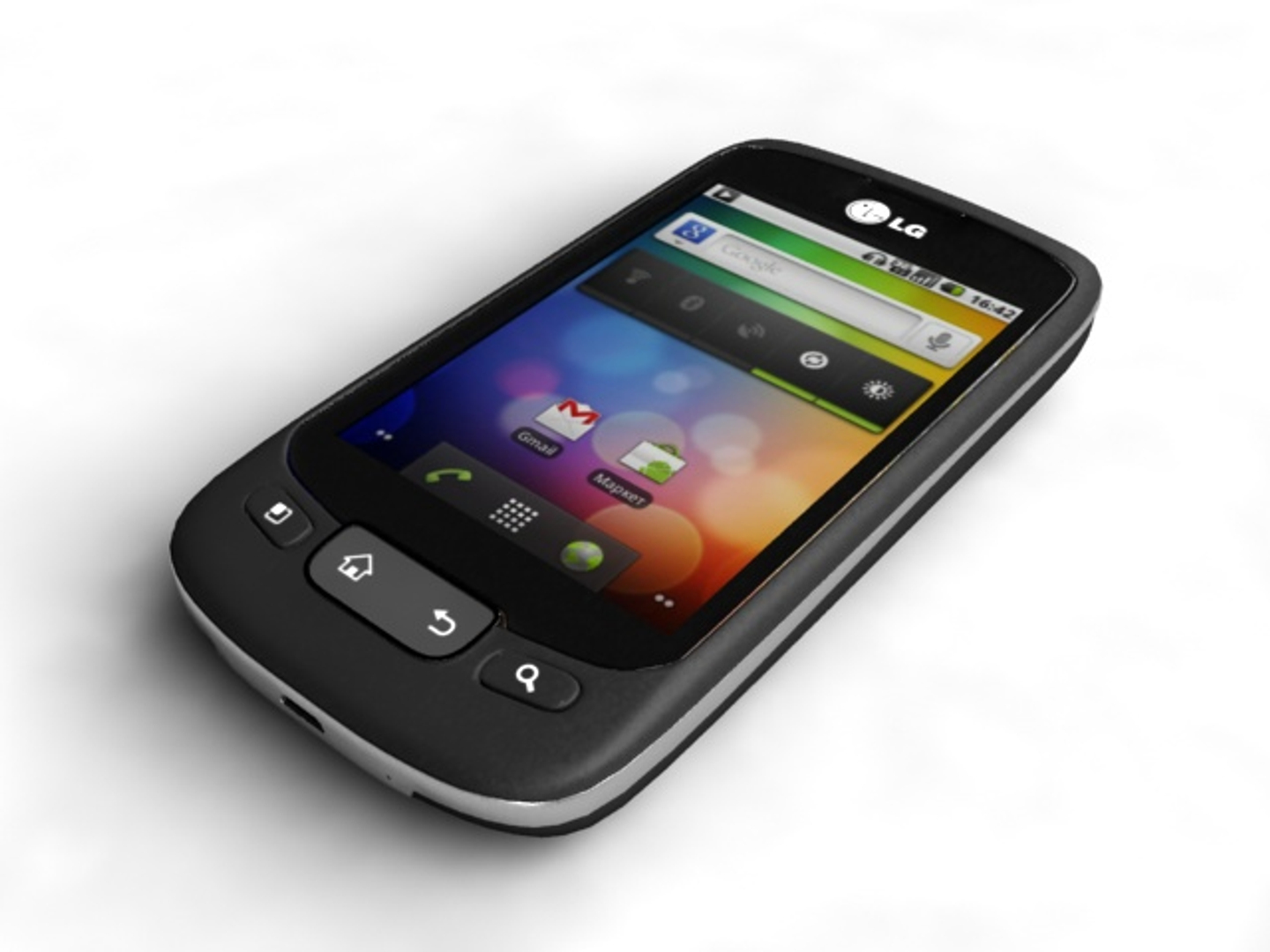 3d lg optimus p500 model
