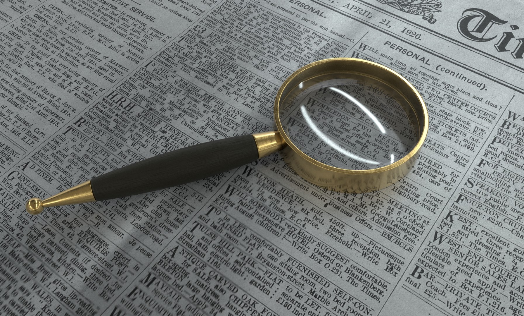 Stylish Magnifier 3D - TurboSquid 1500408