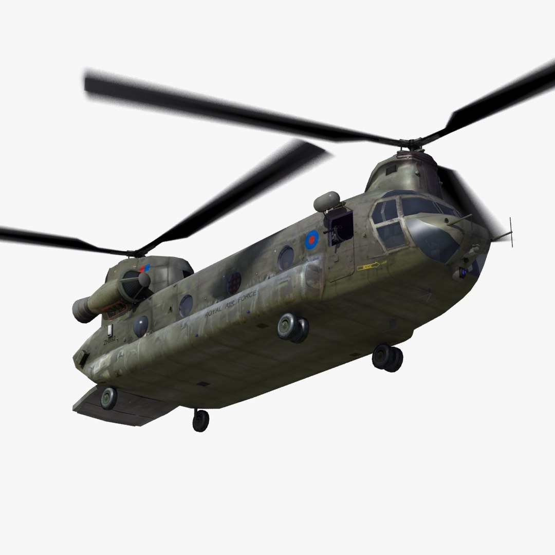 3d 3ds Chinook Hc4 Helicopter