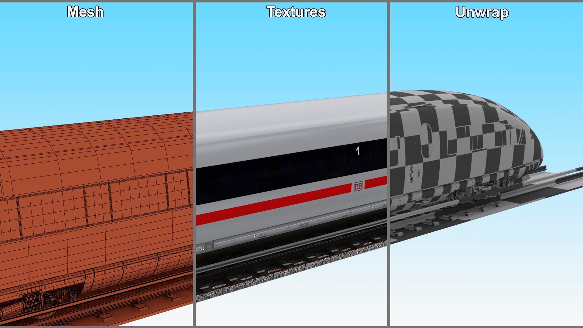 3D Train Rails And Train Model - TurboSquid 2337774