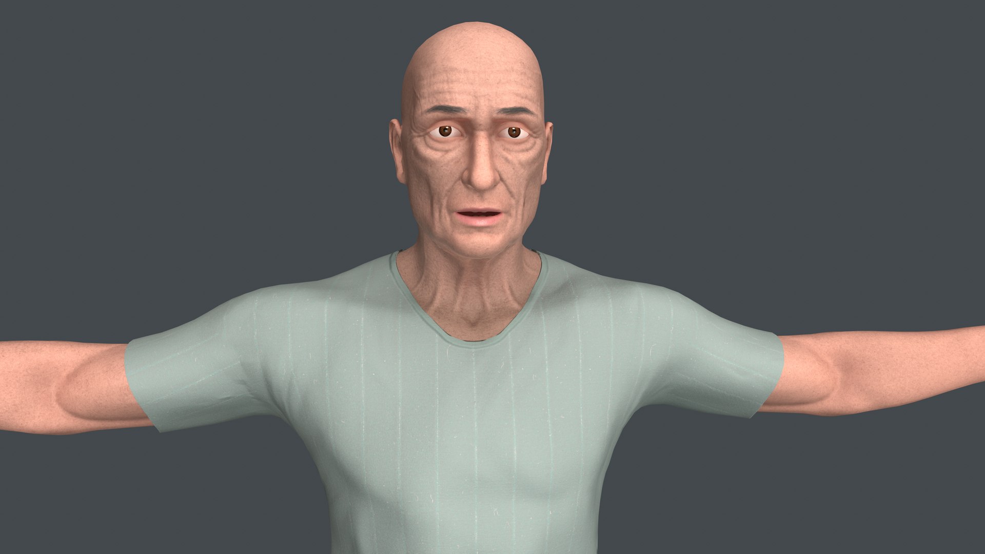 Old Man 3D - TurboSquid 1329263
