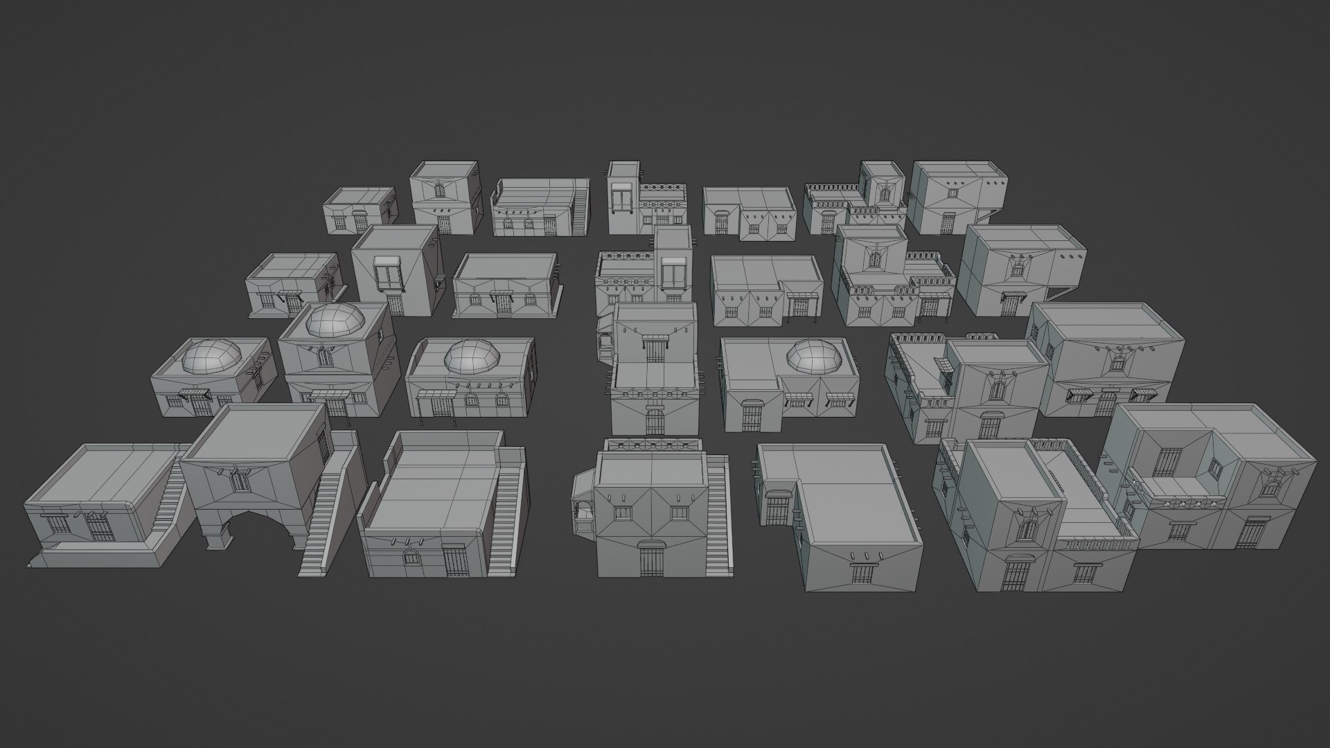 Low Poly Desert House Pack 3D - TurboSquid 2126937