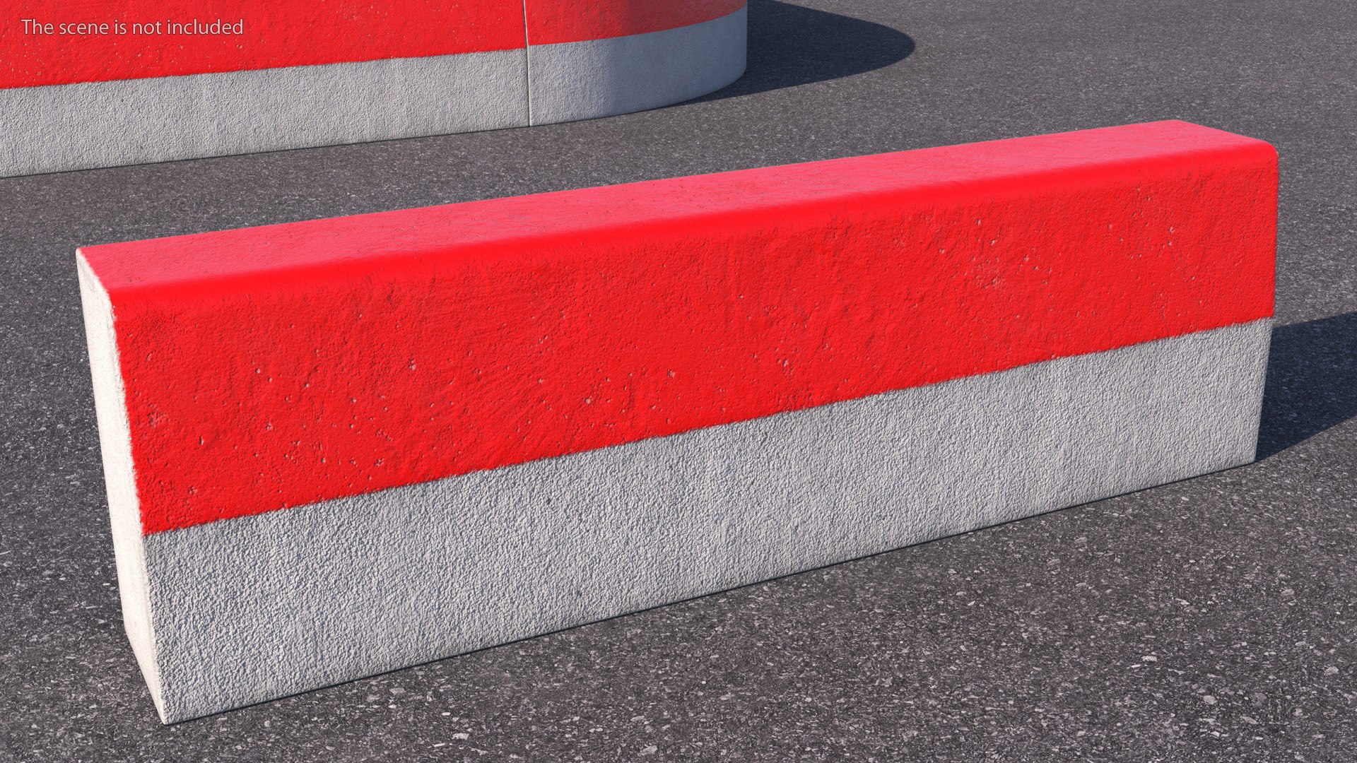 Street Curb 1m Red 3D Model - TurboSquid 2031298