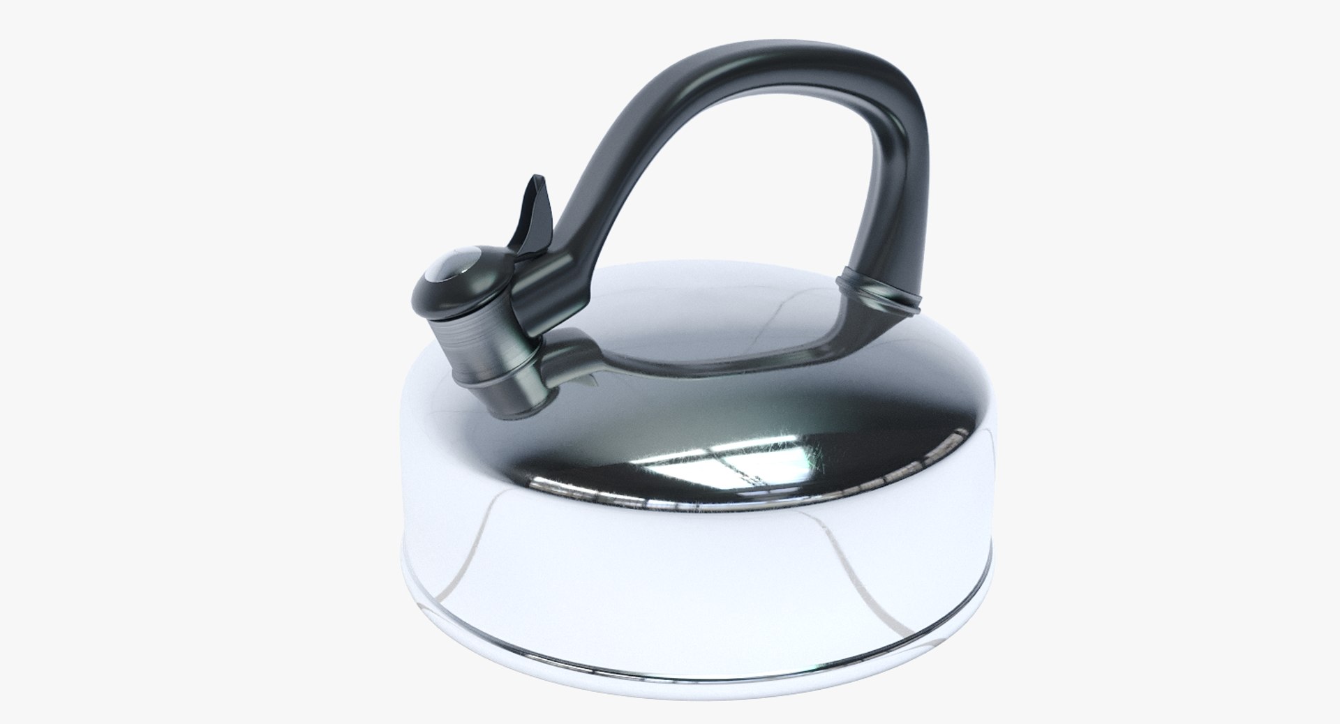 3D Steel Kettle Model - TurboSquid 1212043