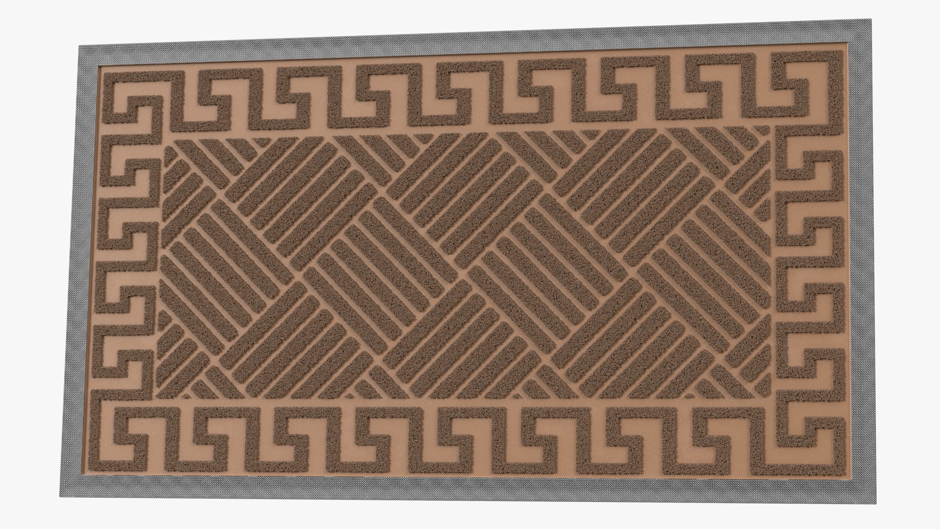 Meander Brown Rectangular Door Mats Fur 3D Model - TurboSquid 2137119