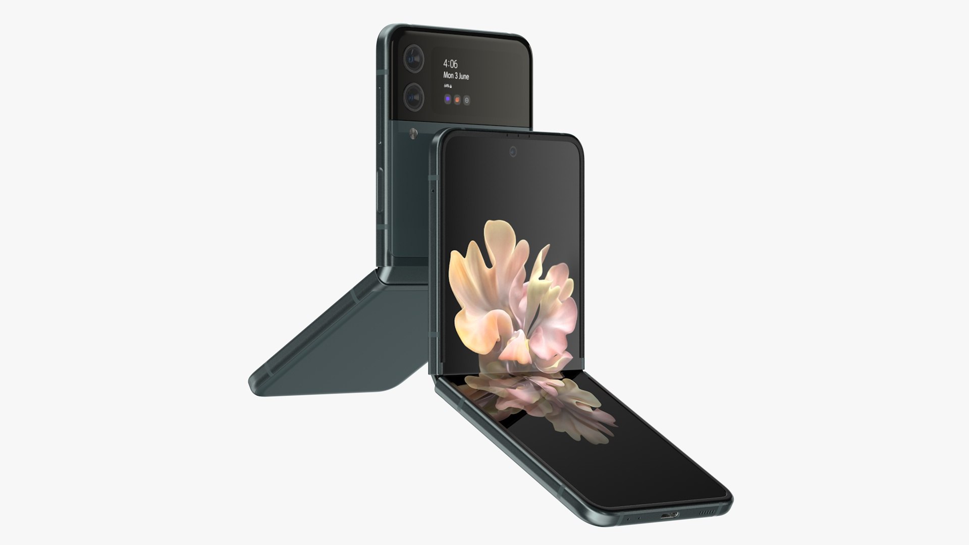Samsung Galaxy Z Flip Green Model - TurboSquid 1772859